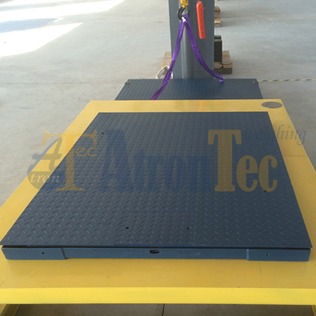 Double Deck Carbon Steel Floor Weighing Scale with Surface Spray ...