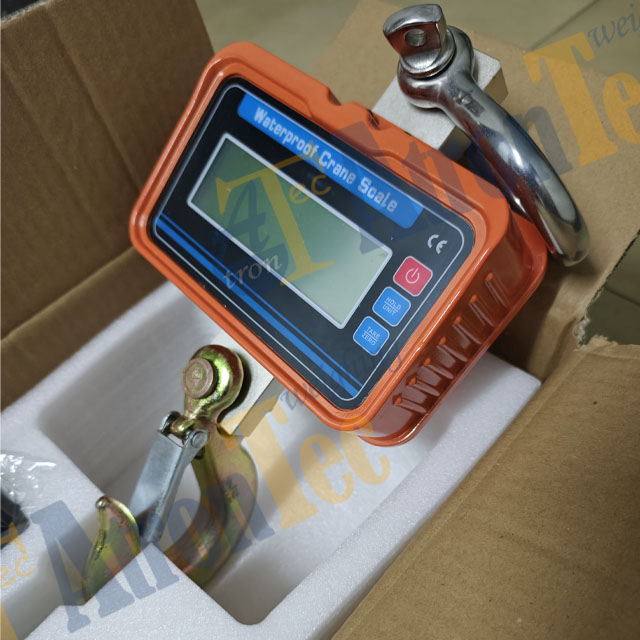 LED Display 3T Capacity Electronic Crane Scale, 3000kg Waterproof Crane ...